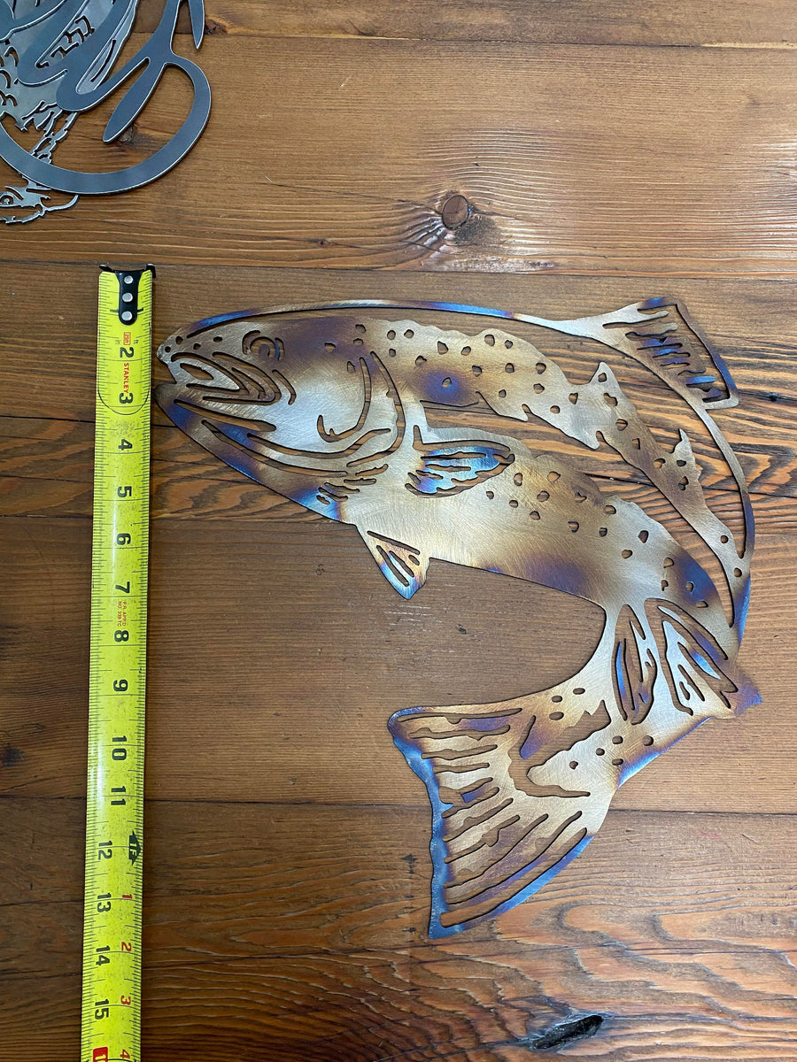 Metal Trout Wall Art – Frindt Fab.